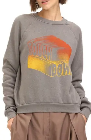 PROJECT SOCIAL T Touchdown" Graphic Sweatshirt - Slate