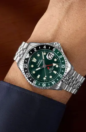 Timex® Deepwater Meridian 200 Gmt Automatic Bracelet Watch