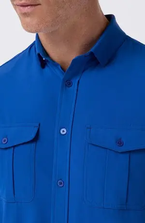 Mizzen+main Leeward Tailgate Short Sleeve Performance Button-up Shirt