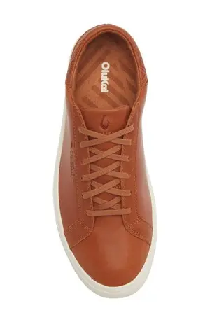 Olukai Kou Leather Sneaker - Fox/fox