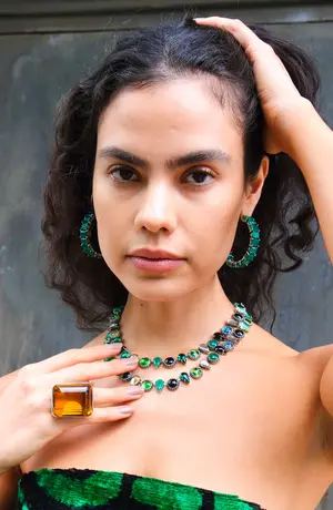 VESPER OBSCURA Layering Glass Choker