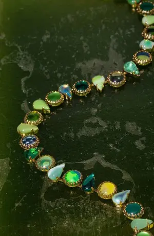 VESPER OBSCURA Layering Glass Choker - Salad