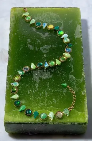 VESPER OBSCURA Layering Glass Choker - Salad