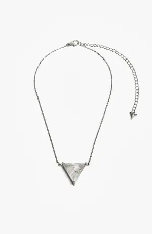 VESPER OBSCURA Obscura Stacking Shards In Striated Crystal Necklace - Large Triangle