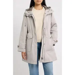 Bernardo Anorak Raincoat Ash Grey