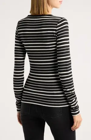 Rag & Bone The Stripe Henley Top