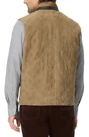Robert Graham Cauthorne Quilted Leather Vest