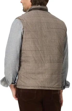 Robert Graham Cauthorne Quilted Leather Vest