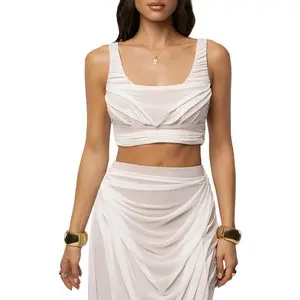 JLUXLABEL Ethereal Flow Top - Ivory