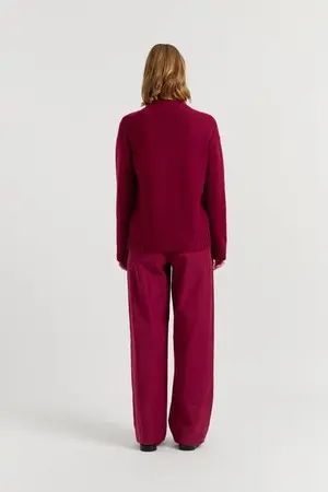 Chinti & Parker Pure Cashmere Funnel Neck Sweater
