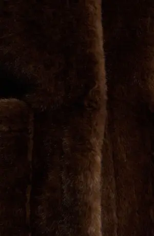 Bernardo Faux Fur Poncho