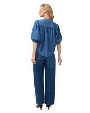 Ingrid & Isabel® Relaxed Popover Chambray Maternity Shirt