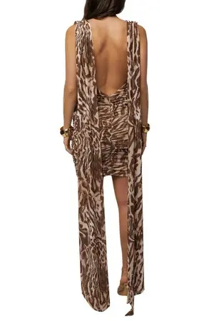 JLUXLABEL Late Hour Plunge Mini Dress