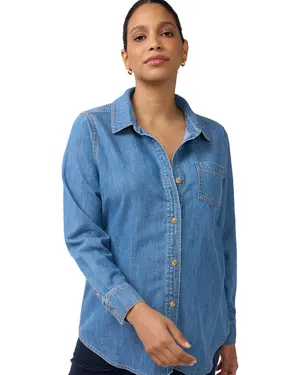 Ingrid & Isabel® Maternity & Nursing Denim Button-down Shirt