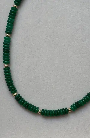 CUFFED BY NANO And 14k Gold Filled Beaded Necklace