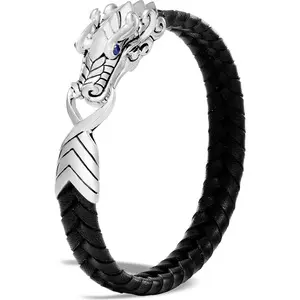 John Hardy Legends Naga Leather Bracelet