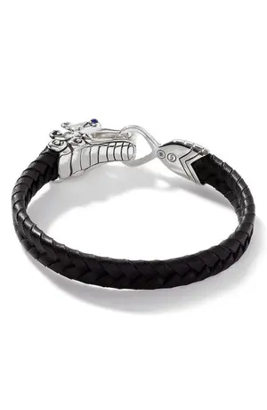 John Hardy Legends Naga Leather Bracelet