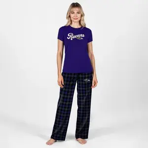 CONCEPTS SPORT /black Baltimore Ravens Highland Sleep Set At Nordstrom Purple