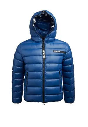JACK1T Hooded Insulated Down Jacket - Blue Moon