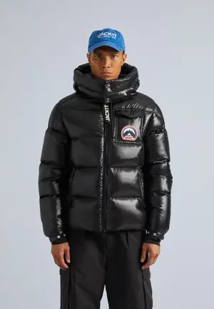 JACK1T Quilted Hooded Down Puffer Jacket