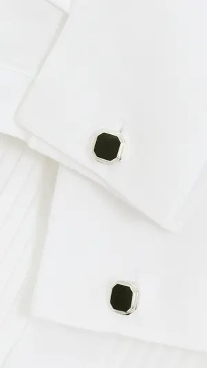 Shinola Onyx Octagonal Inlay Cufflinks
