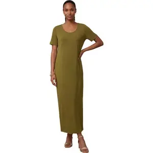JESSICA LONDON 2 Piece Stretch Knit Duster Set Moss Green