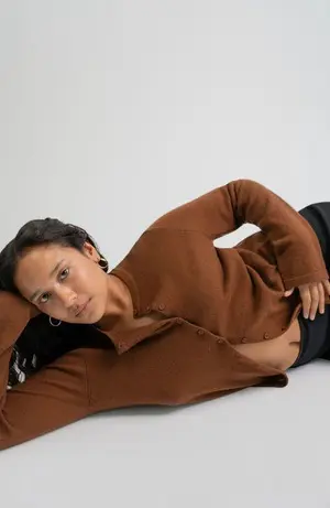 ODDLI Everyday Cardigan - Brown