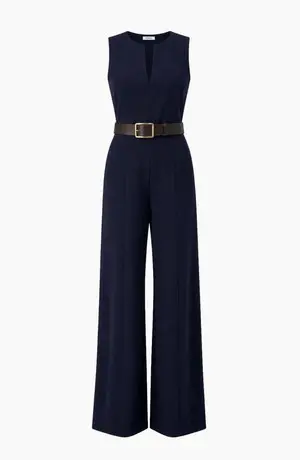 IVONNE Sleeveless V-neck Wide-leg Jumpsuit