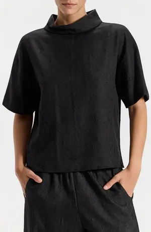 Ronen Chen Oriana Boat-neck Short Sleeved Top