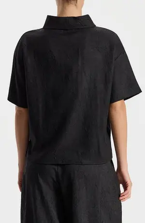 Ronen Chen Oriana Boat-neck Short Sleeved Top