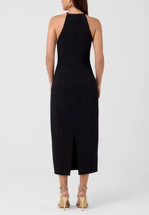 Rachel Rachel Roy Avalon Halter Neck Midi Dress - Black