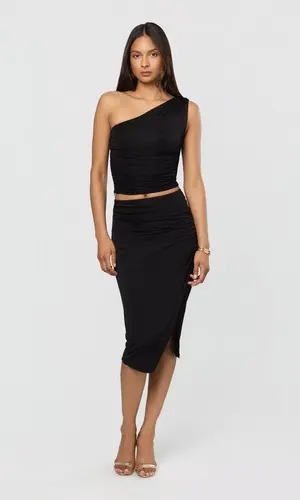 Generation Love Lilian Sheen Jersey Skirt - Black