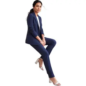 JESSICA LONDON Bi Stretch Straight Leg Pant Navy