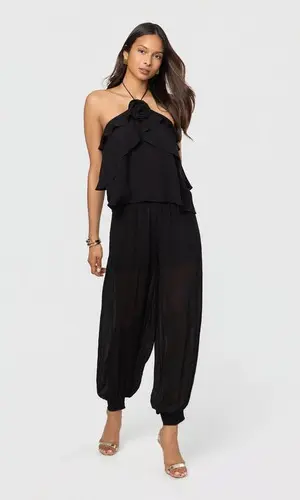 Generation Love Carrie Halter Blouse - Black