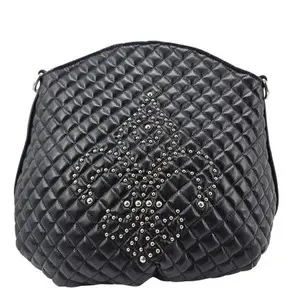 MADISON MAISON Quilted Fleur De Lis Shoulder Bag