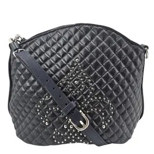 MADISON MAISON Quilted Fleur De Lis Shoulder Bag