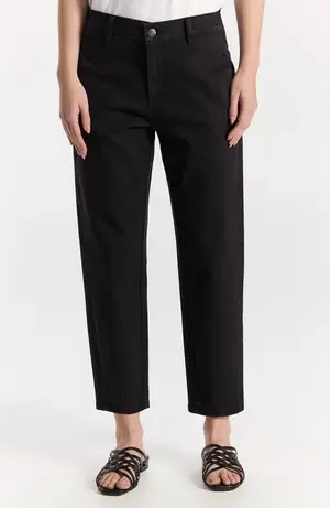 Ronen Chen Brisbane Straight-leg Cropped Trousers - Black