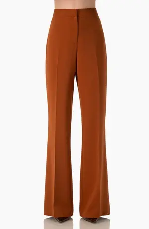 IVONNE High-rise Semi-flare Trousers