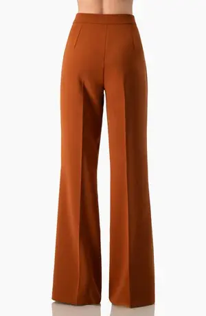 IVONNE High-rise Semi-flare Trousers