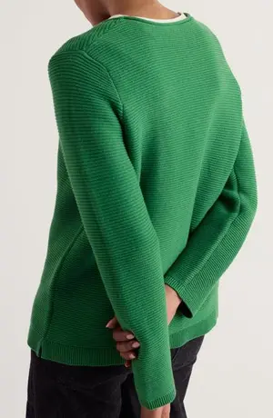 SEASALT CORNWALL Makers Ribbed Crewneck Sweater