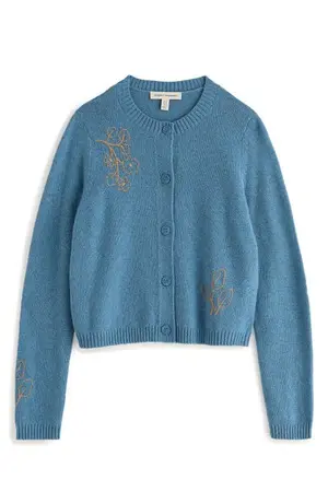 SEASALT CORNWALL Embroidered Crewneck Cardigan