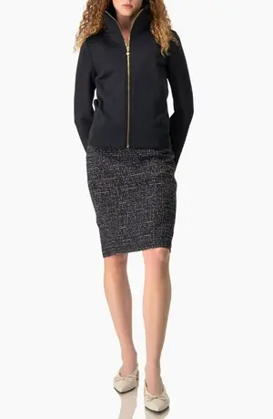 IVONNE High-neck Zip Bomber Jacket