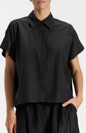 Ronen Chen Gal Deep Relaxed Button-down Shirt - Black
