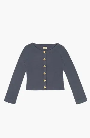 ODDLI Long Sleeve Cashmere Cardigan - Blue