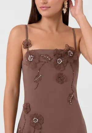 Rachel Rachel Roy Aurea Embellished Midi Dress