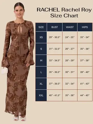 Rachel Rachel Roy Juliet Long Sleeve Soutache Maxi Dress