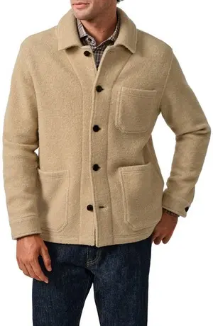 David Donahue Button Detailed Outerwear For Men