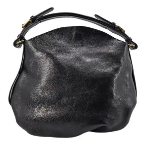 MADISON MAISON Star Embellished Leather Shoulder Bag - Black