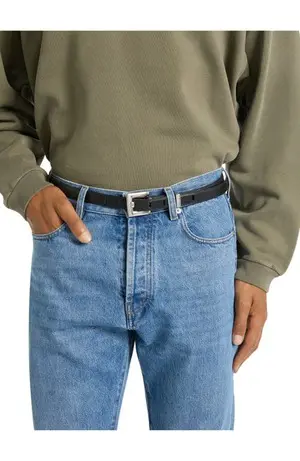 Balmain Anthem Smooth Leather Belt