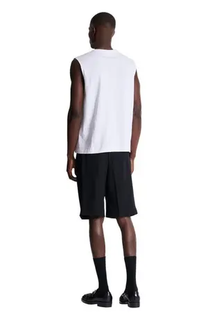 Balmain Embroidered Paris Tank Top - White